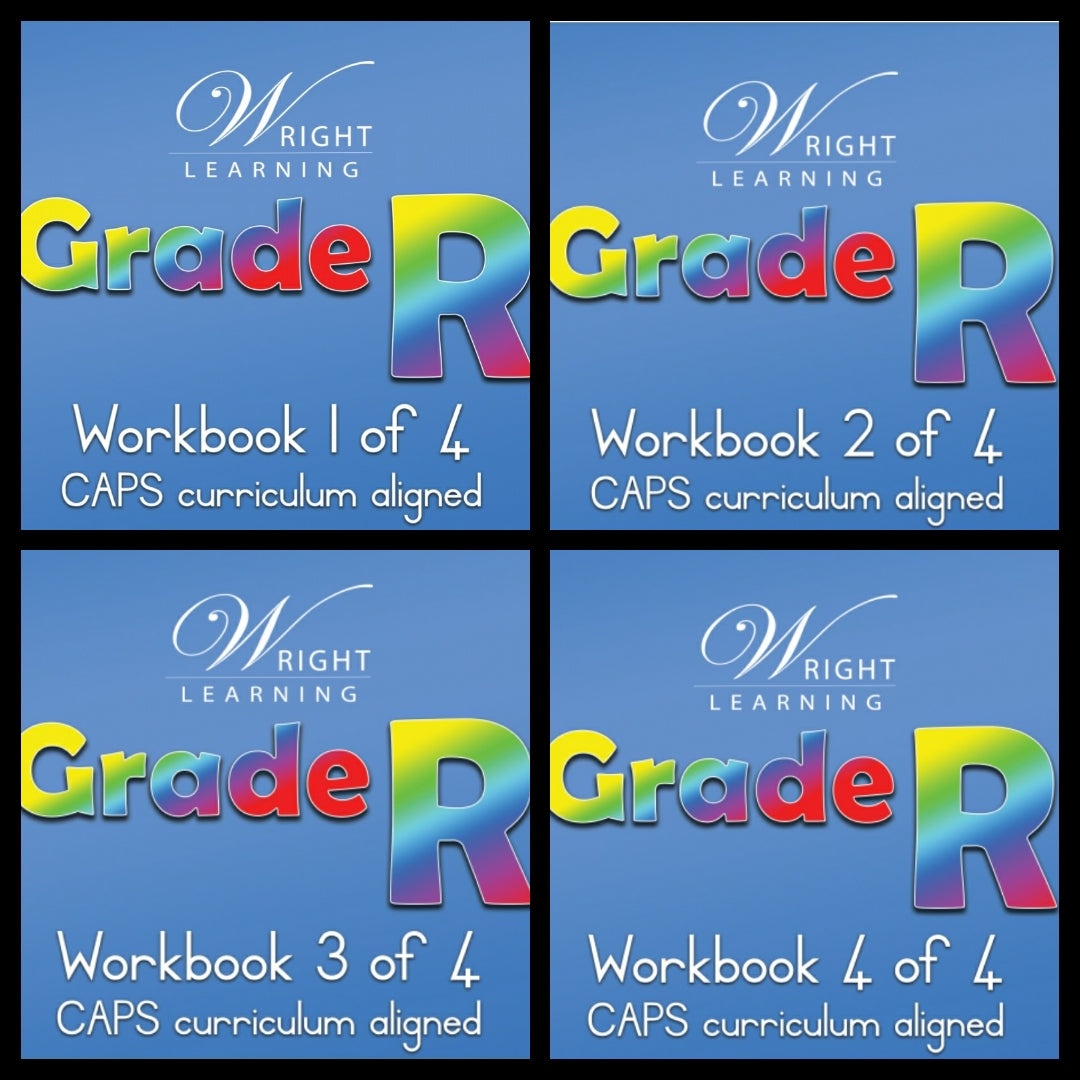 Grade R Package- Workbook 1 to 4 – Wright Learning