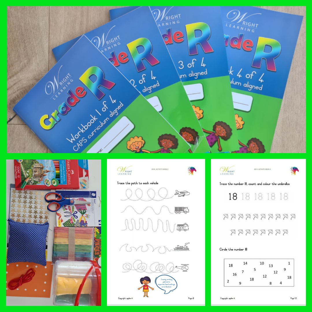 BEST SELLER!!! Grade R Package (Includes Resource pack) – Wright Learning